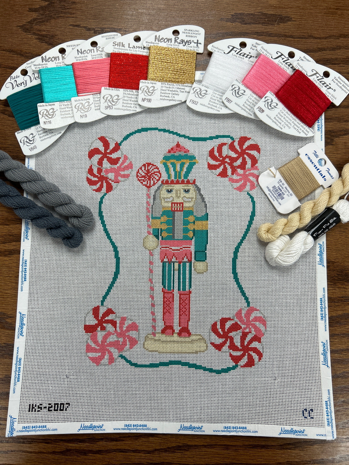 Peppermint Nutcracker KIT — Needlepoint Junction