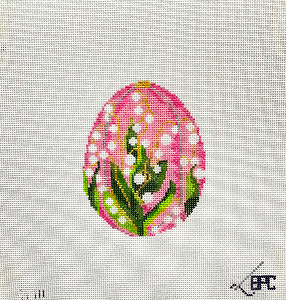 Faberge Egg - Pink 21-111 — Needlepoint Junction