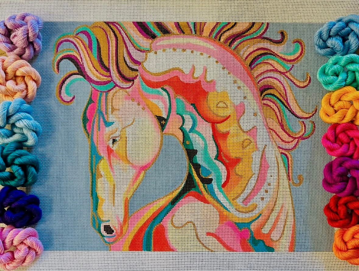 Colorful Horse AN530 — Needlepoint Junction