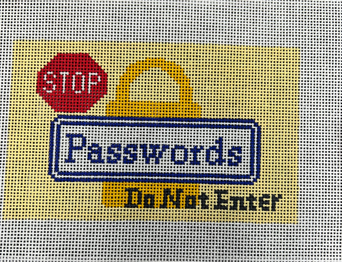 Passwords Insert for Recipe Type Box OKS8223 — Needlepoint Junction