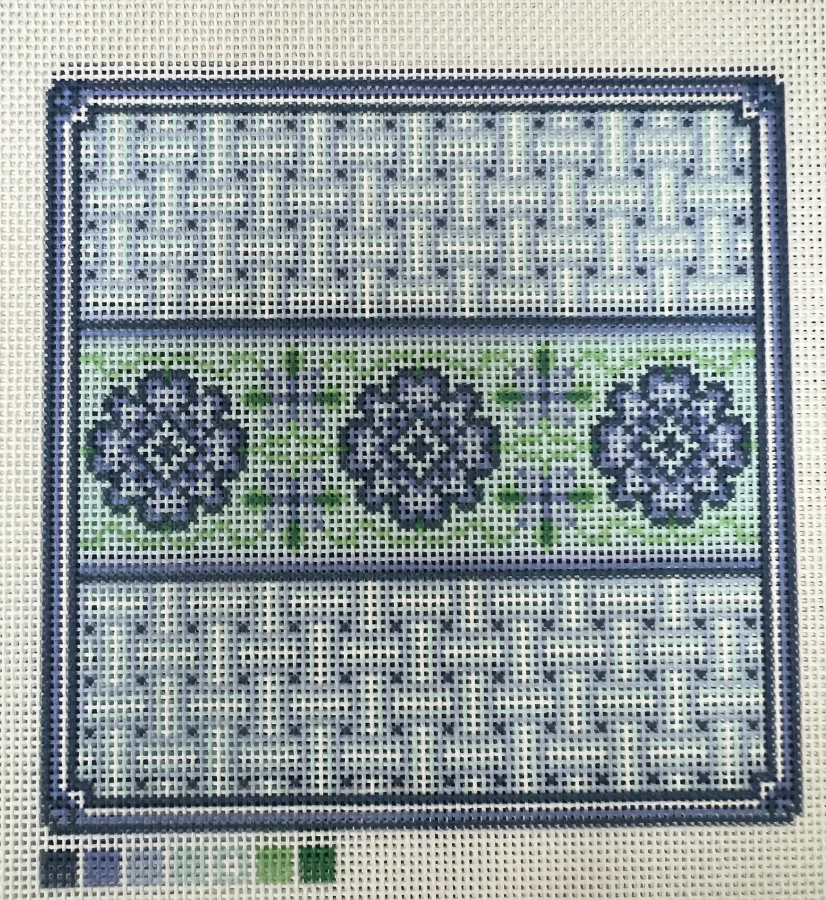 Spring Blooms 5 Inch Square — Needlepoint Junction