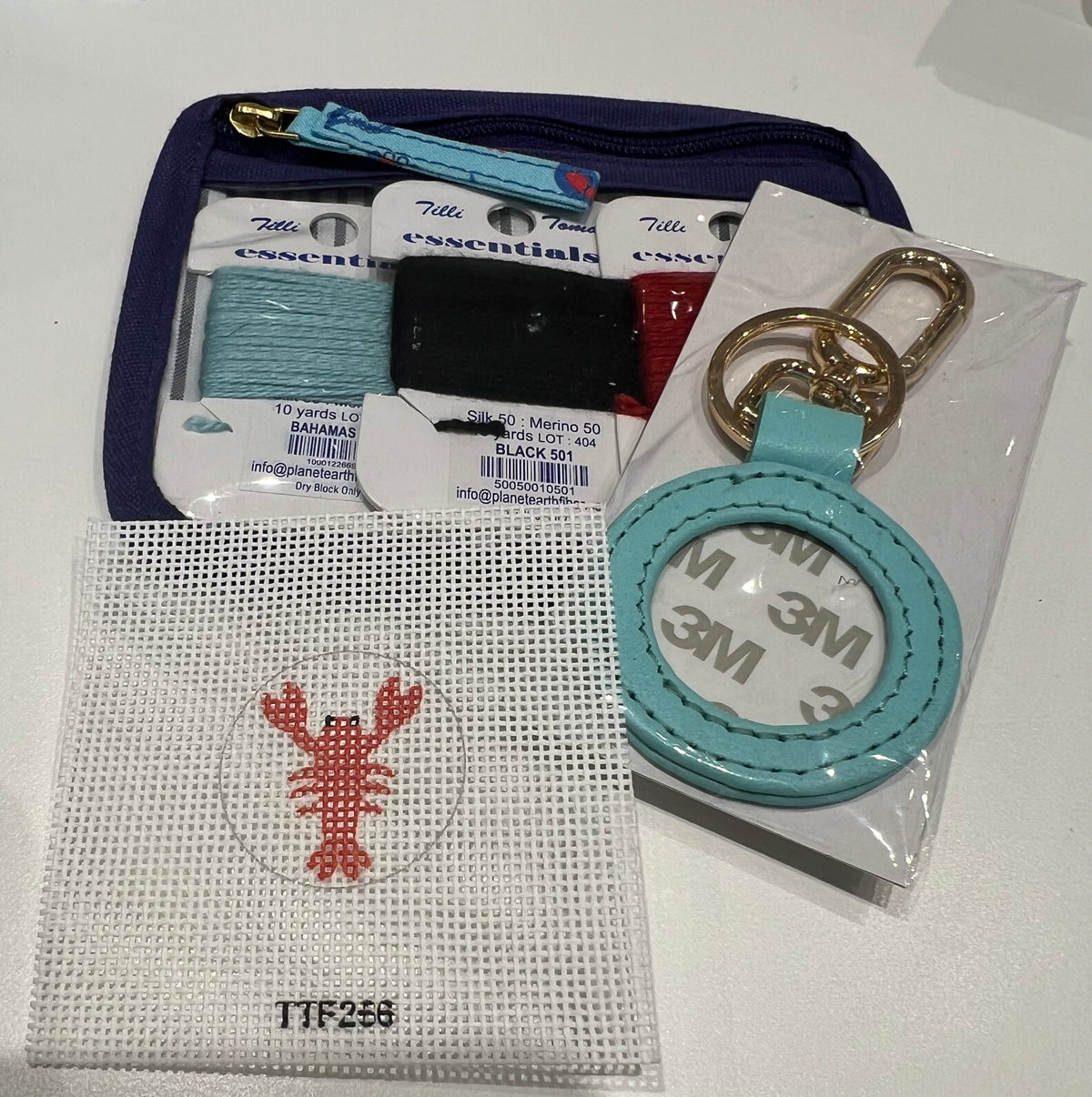 Pack N Go Key Fob Kit Lobster — Needlepoint Junction