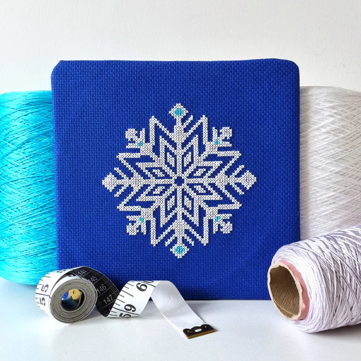 Snowflake Cross Stitch Kit — Needlepoint Junction